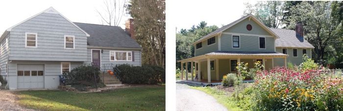 How to Disguise a Split Level Ranch - Fine Homebuilding