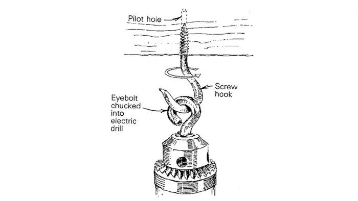 How to Install Screw Hooks Quickly - Fine Homebuilding