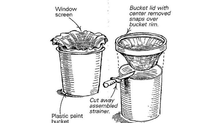 Make a Simple Paint Strainer and Save Money - Fine Homebuilding