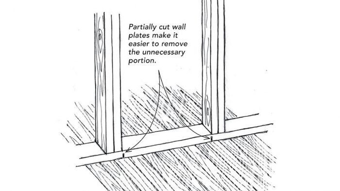 When to Precut Your Bottom Wall Plates - Fine Homebuilding