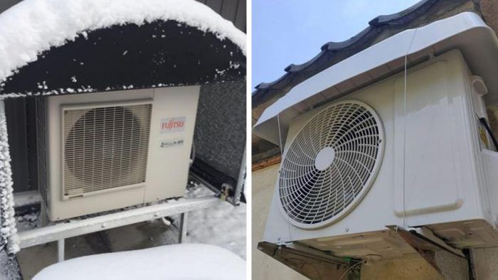 Finding the Best Heat Pump Snow Guard - Fine Homebuilding