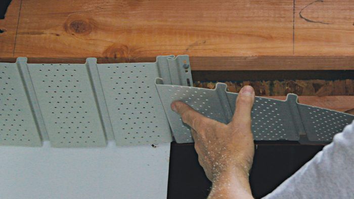 How to Install a Vinyl Soffit - Fine Homebuilding