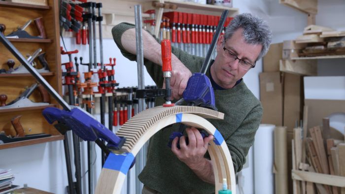 Kerf Yourself a Curved Caul - FineWoodworking