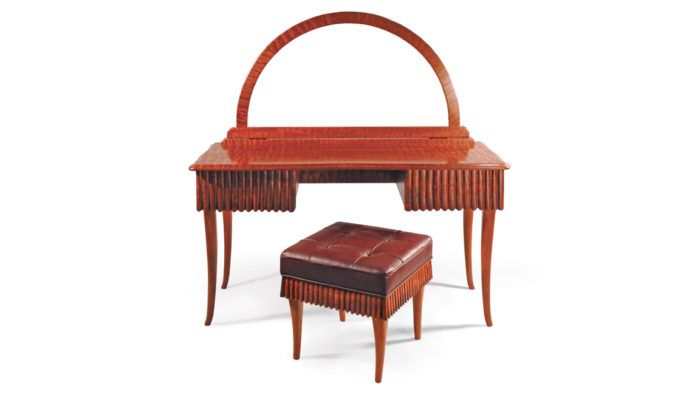 Quilted Mahogany Dressing Table - FineWoodworking