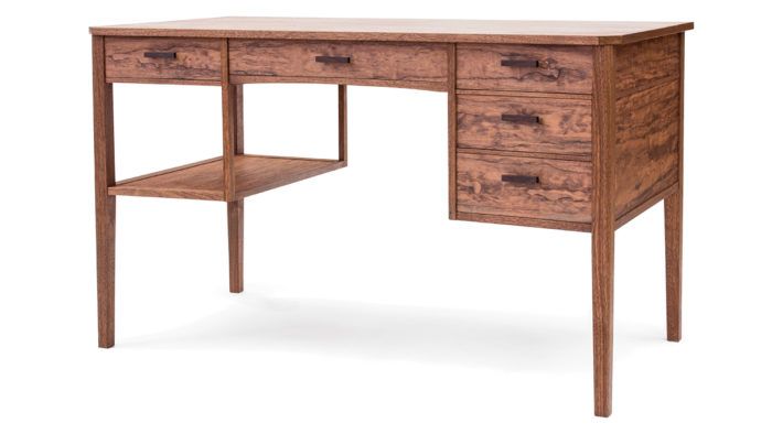 Veneered Walnut Desk - FineWoodworking