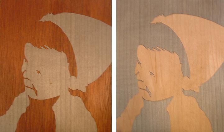 Capture a favorite face in marquetry - FineWoodworking