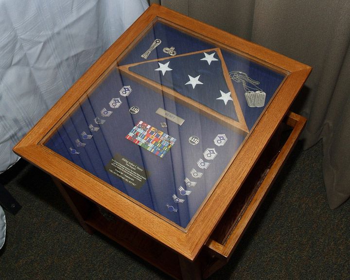 MilitaryRetirement Shadow Box Table - FineWoodworking
