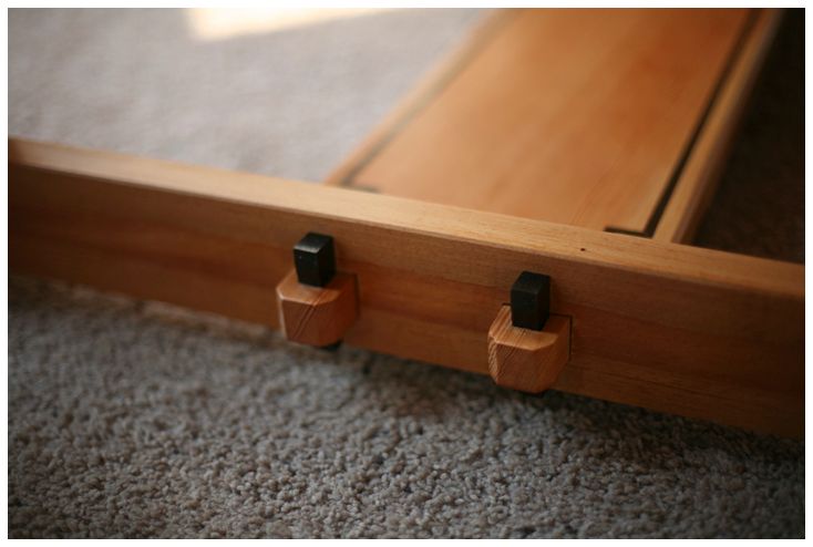 Douglas Fir 2x4s pulled from a dumpster, with left over Wenge from a ...