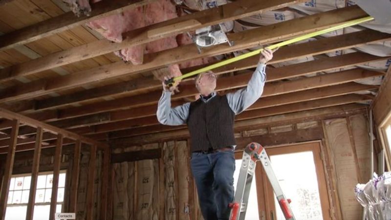 Laser Plumb Bob Speeds Ceiling Drywall Installation - Fine Homebuilding