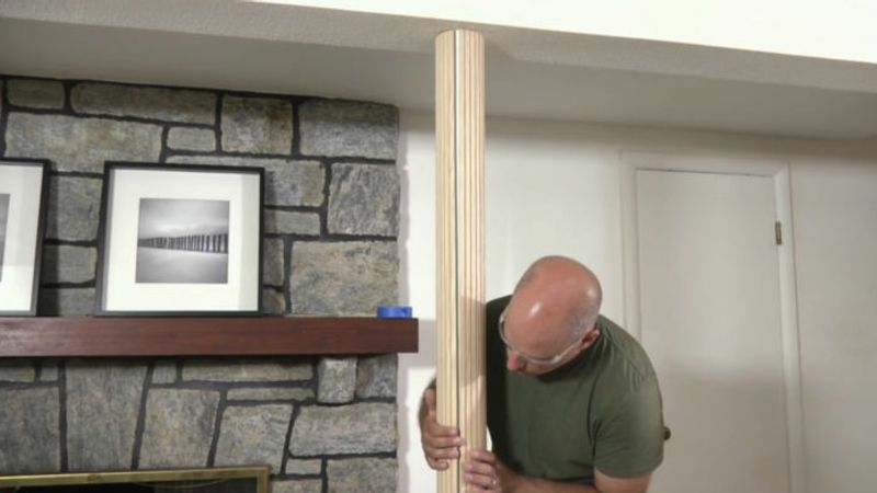 Beautify Drab Basement Support Columns With Easy-To-Install Pole-Wrap ...