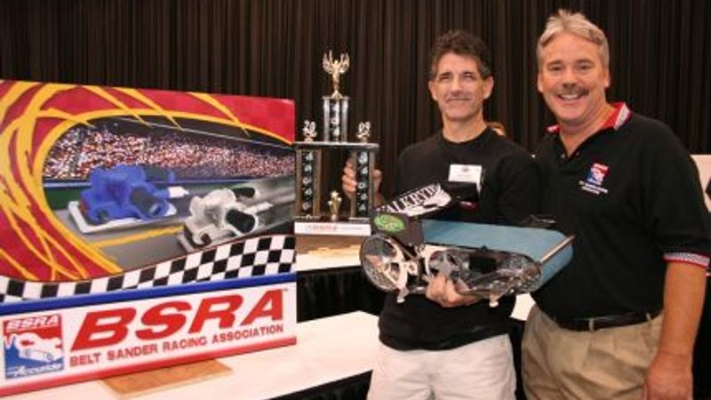 Belt Sander Racing Video - FineWoodworking