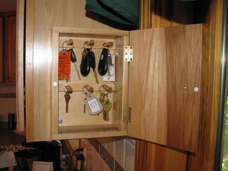 Hickory key cabinet - FineWoodworking