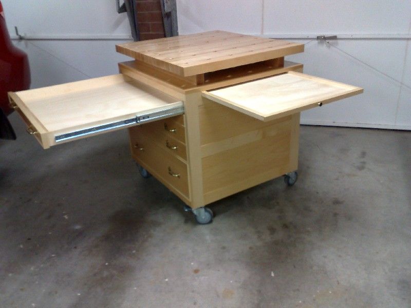 Mobile Tool Chest & Work Bench, Table Saw Extension - FineWoodworking