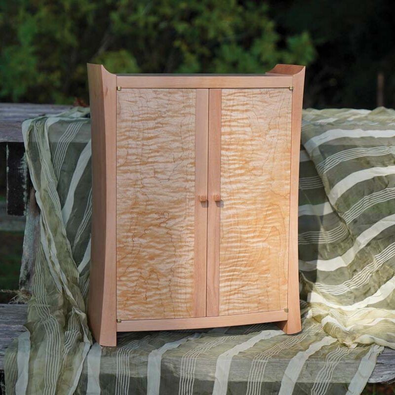 Curly maple and madrone cabinet - FineWoodworking