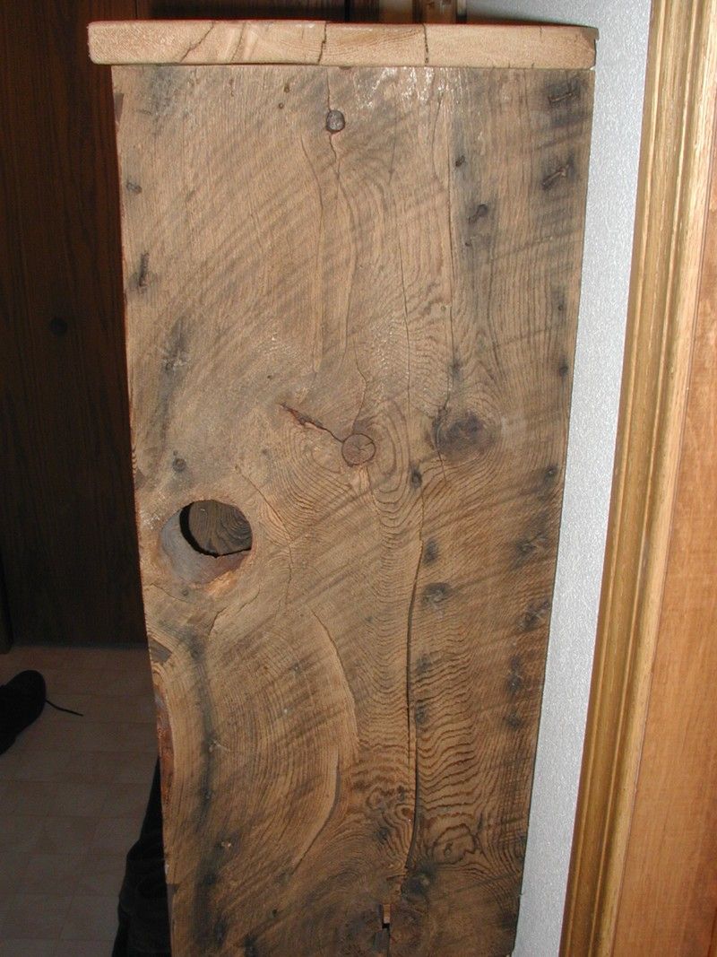 Chimney Cabinet Made From Old Roof Boards - FineWoodworking