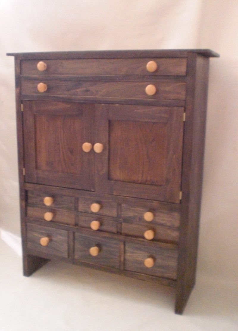 Stained Oak & Poplar Standing Tool Chest. - FineWoodworking