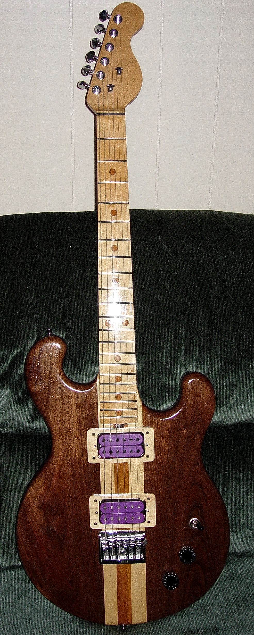 Walnut, Maple and Cherry Electric Guitar - FineWoodworking