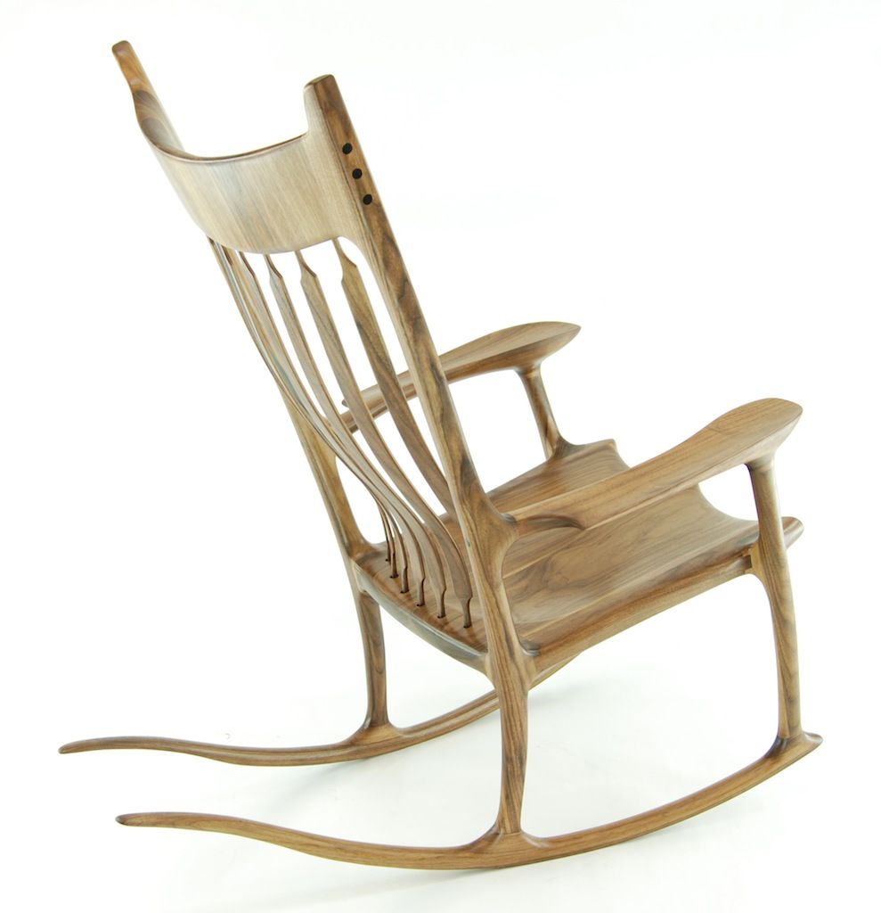 Rocking Chair - Ebony & Walnut - FineWoodworking