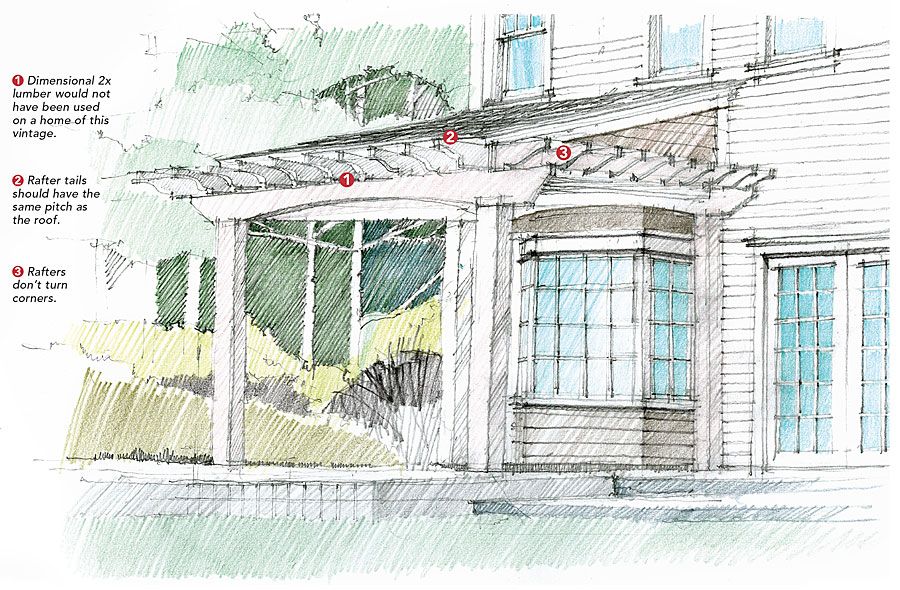 Exposed rafter tails - Fine Homebuilding