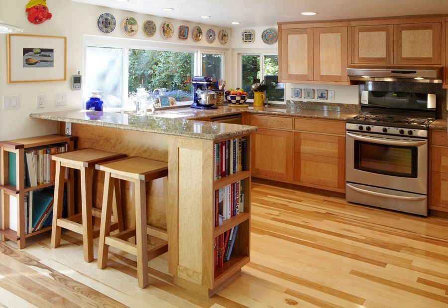 Cherry and Birdseye Maple Kitchen - FineWoodworking