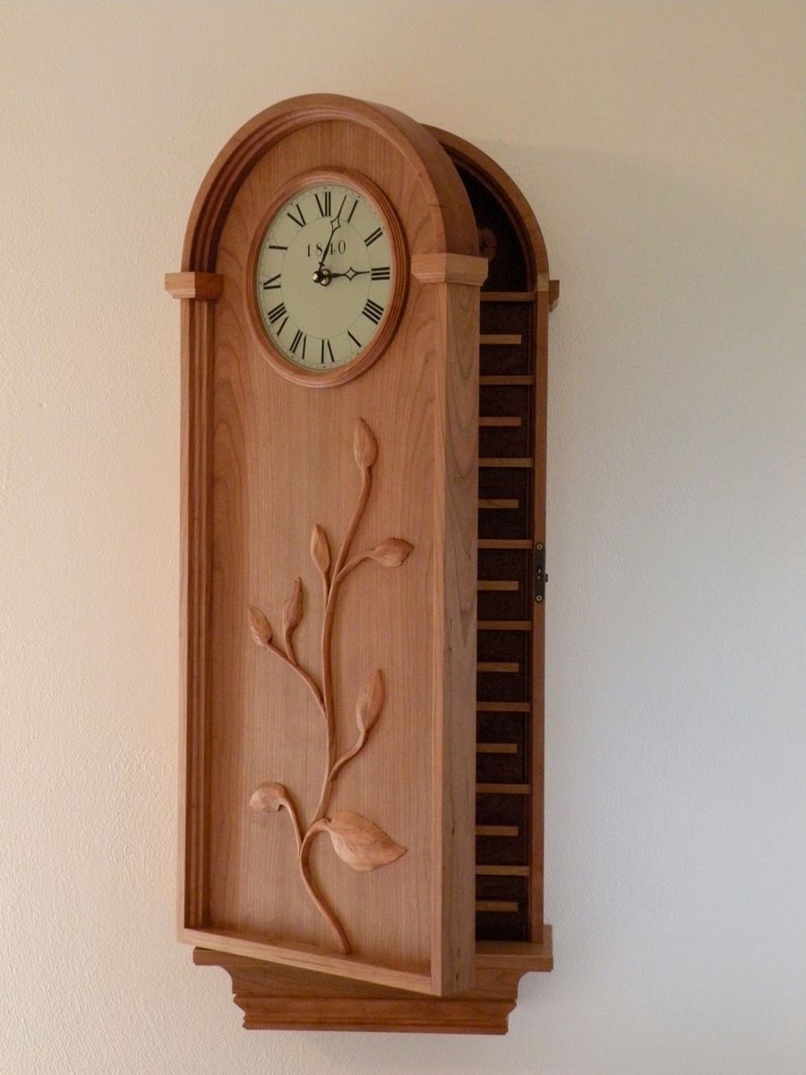 Wall Clock/Hidden Jewelry Box - FineWoodworking