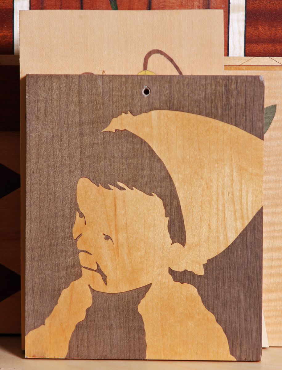 Capture a favorite face in marquetry - FineWoodworking